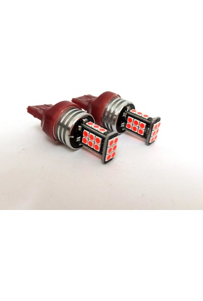 Femex T20 7440/7443 Tek Duy/çit Duy 3030 Chip 24SMD Kırmızı LED Ampul Femex T20 7440/7443 Tek Duy/çit Duy 3030 Chip 24SMD Kırmızı LED Ampul