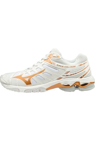 Mizuno Wave Voltage Voleybol Ayakkabısı Beyaz/altın Sarı Mizuno Wave Voltage Voleybol Ayakkabısı Beyaz/altın Sarı