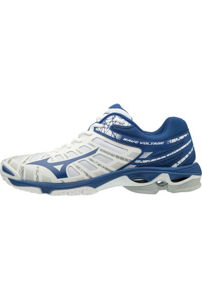 Mizuno Wave Voltage Unisex Voleybol Ayakkabısı Beyaz/mavi Mizuno Wave Voltage Unisex Voleybol Ayakkabısı Beyaz/mavi