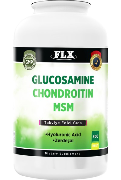 FLX Glucosamine Chondroitin Msm Hyaluronic Acid Zerdeçal 300 Tablet FLX Glucosamine Chondroitin Msm Hyaluronic Acid Zerdeçal 300 Tablet