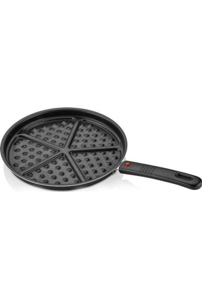 Papilla 26 cm Waffle Tavası Tak Çıkar Saplı Pratik Waffle Tava