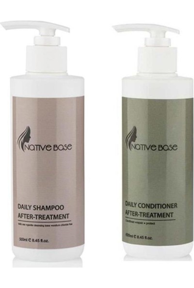 Native Base Keratin Şampuan 500 ml + Krem 500 ml Native Base Keratin Şampuan 500 ml + Krem 500 ml