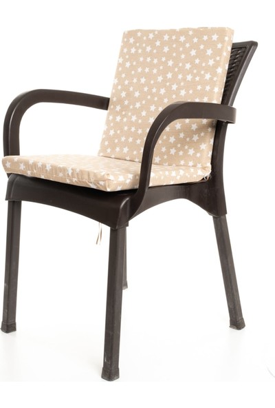 Mertim Yıldız Desenli Sandalye Minderi