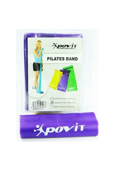Povit Pilates Bandı (150 x 15 x 0,45MM)-MOR Povit Pilates Bandı (150 x 15 x 0,45MM)-MOR
