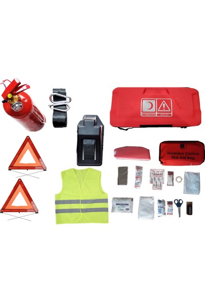 OtoLine Kırmızı Trafik Seti Lüks Lastik Tamir Kiti 400 ml OtoLine Kırmızı Trafik Seti Lüks Lastik Tamir Kiti 400 ml