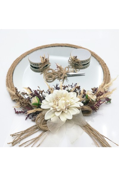 Lora Davet Söz Nişan Yüzük Tepsisi