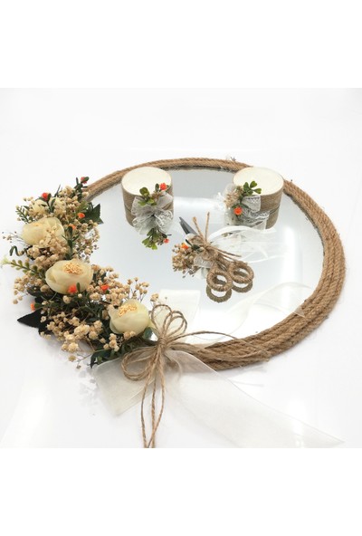 Lora Davet Söz Nişan Yüzük Tepsisi