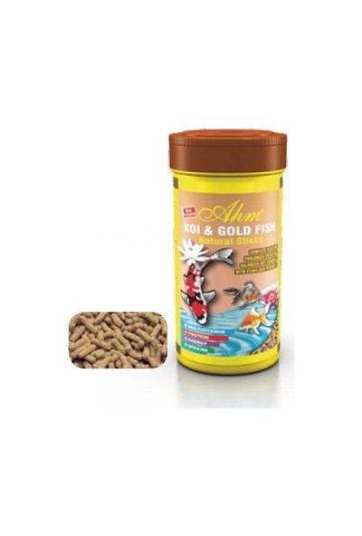 Ahm Koi Goldfish Natural Pond Sticks Balık Yemi 250 ml