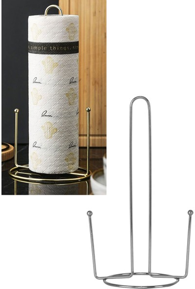 Metali Kağıt Havluluk Masa ve Tezgah Üstü Portatif Kağıt Havlu Standı Lüks Solo Kağıt Havlu Aparatı