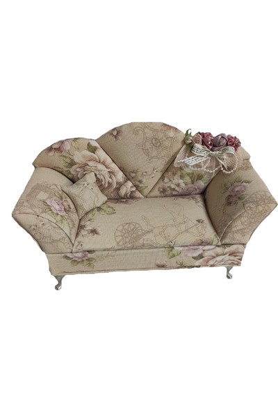 Hediye Buldun Kanepe Şeklinde Bej Rengi Takı Kutusu