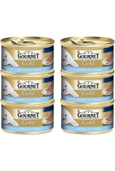 Purina Gourmet Gold Kıyılmış Ton Balıklı Yaş Kedi Maması 85 gr x 6 Adet Purina Gourmet Gold Kıyılmış Ton Balıklı Yaş Kedi Maması 85 gr x 6 Adet