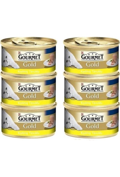 Purina Gourmet Gold Kıyılmış Tavuklu Yaş Kedi Maması 85 gr x 6 Adet