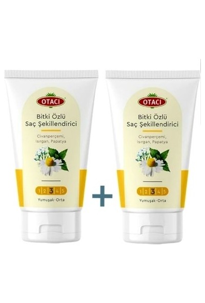 Otacı 2 Adet Bitkisel Saç Şekillendirici Jöle 150 ml Yumuşak-Orta