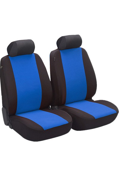 Fast Car Doblo Van Oto Koltuk Kılıfı Ön İki Koltuk İçin Siyah Mavi