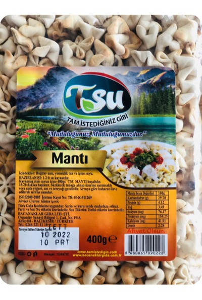 Tsu Mantı 400 gr