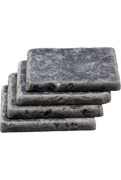 Bubigo Mermer Bardak Altlığı I Toros Siyah I 4’lü