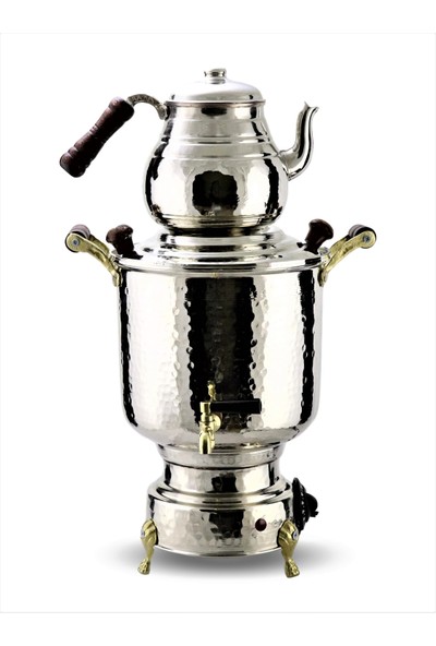 Morya 1 mm Kalın Dövme Düz Termostatlı Bakır Semaver 4 Lt Morya 1 mm Kalın Dövme Düz Termostatlı Bakır Semaver 4 Lt