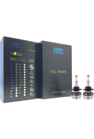 Stark Full Power Csp 360° H11 LED Xenon 12000LM 6000K Beyaz Mercekli Far Özel Seri Stark Full Power Csp 360° H11 LED Xenon 12000LM 6000K Beyaz Mercekli Far Özel Seri