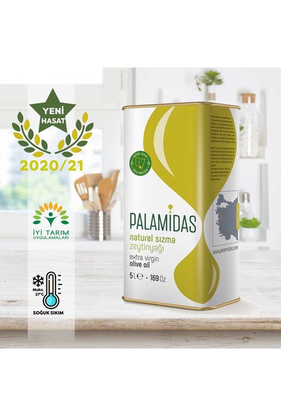 Yeni Hasat 5 L Soğuk Sıkım Nat Sızma Zeytinyağı 2020/21