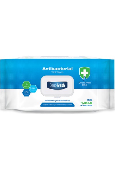 Deep Fresh Antibakteriyel Islak Mendil 100 Yaprak Deep Fresh Antibakteriyel Islak Mendil 100 Yaprak