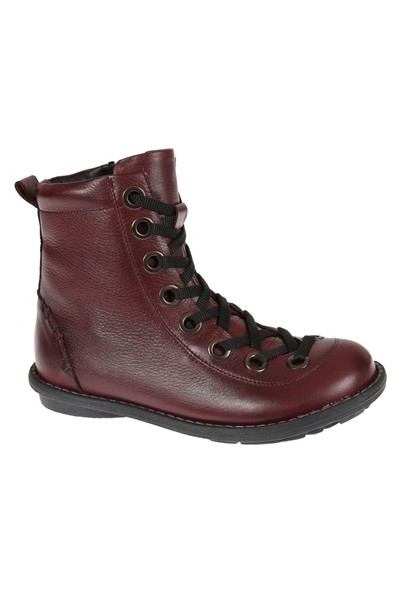 Shalin Deri Kadın Bot 34431 Bordo