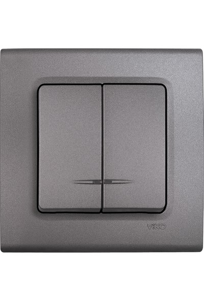 Viko Linnera Life Granit Grisi Işıklı Komütatör Viko Linnera Life Granit Grisi Işıklı Komütatör