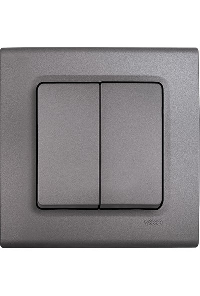 Viko Linnera Life Granit Grisi İkili Anahtar Viko Linnera Life Granit Grisi İkili Anahtar