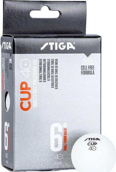 Stiga Cup 6lı Masa Tenisi Pinpon Topu Beyaz (1110-2510) Stiga Cup 6lı Masa Tenisi Pinpon Topu Beyaz (1110-2510)