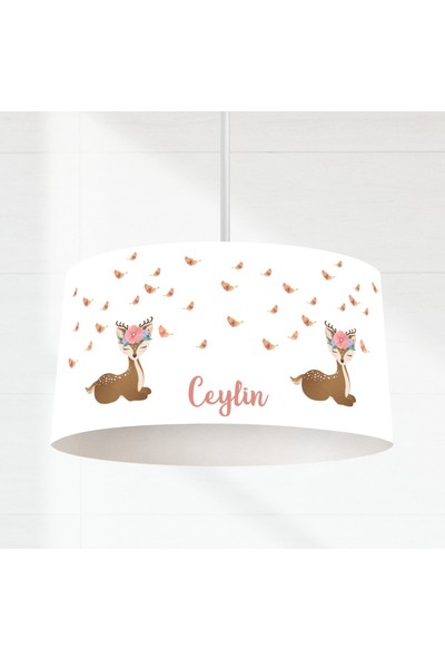 Homamia Kişiye Özel Dijital Baskı Abajur Ceylan Homamia Kişiye Özel Dijital Baskı Abajur Ceylan