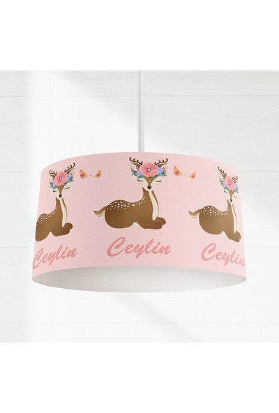 Homamia Kişiye Özel Dijital Baskı Abajur Ceylan Homamia Kişiye Özel Dijital Baskı Abajur Ceylan