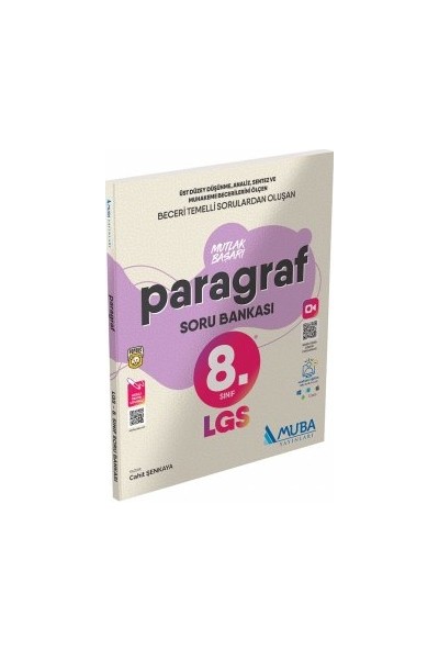 Muba Yayınları Mutlak Başarı 8. Sınıf LGS Paragraf Soru Bankası Muba Yayınları Mutlak Başarı 8. Sınıf LGS Paragraf Soru Bankası