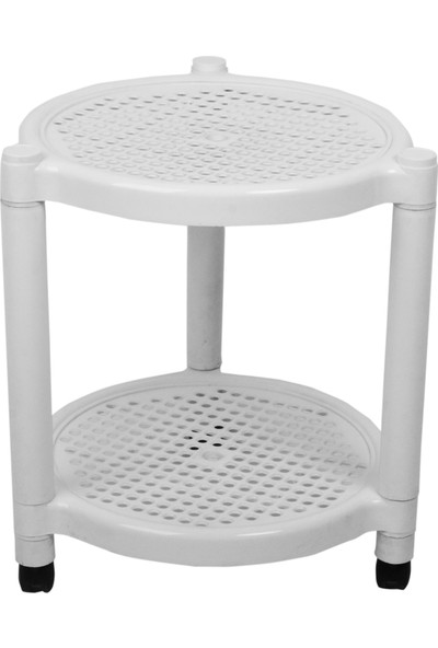 Pratika Tekerlekli Plastik Bahçe Ev Sehpası YUVARLAK8691668203X005