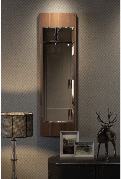 Dekorfim Boy Aynası Açık Ceviz