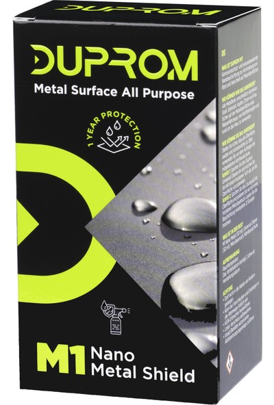 Duprom M1 Nano Metal Koruyucu Su İtici Sprey - Tüm Metal Yüzeyler - 1 Yıl Koruma 50 ml