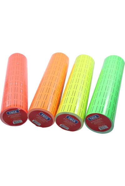 Trix Tutar Etiketi Renkli 10'lu Trix Tutar Etiketi Renkli 10'lu
