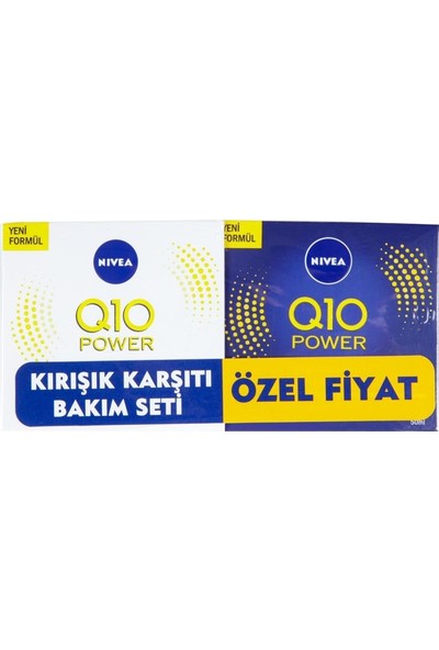 Nivea Q10 Power Kırışıklık Karşıtı Gece Gündüz Krem 50 ml + 50 ml