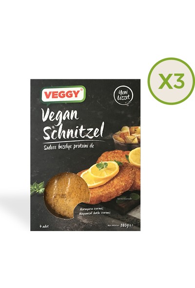 Veggy Vegan Schnitzel 380 gr 3'lü