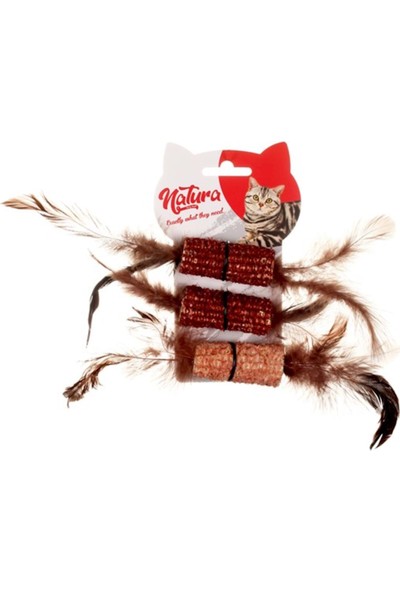 Natura Tüylü Kedi Diş Kaşıma Üçlü