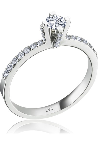 Eva Pırlanta Tektaş Yüzük 0,65 Karat F Renk 188452