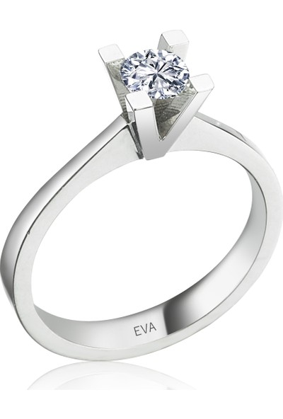 Eva Pırlanta Tektaş Yüzük 0,26 Karat F Renk 70532