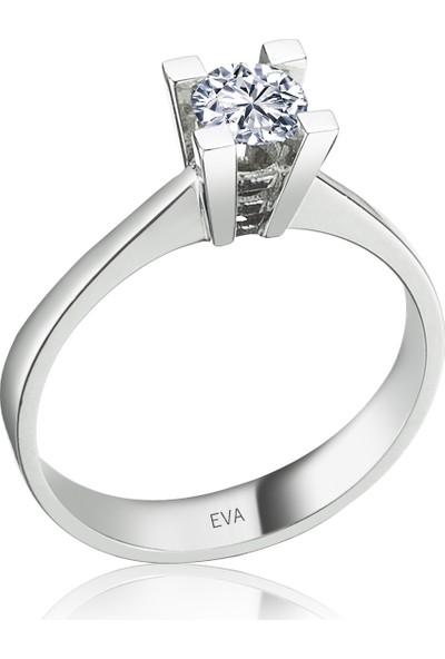 Eva Pırlanta Tektaş Yüzük 0,42 Karat F Renk 833197