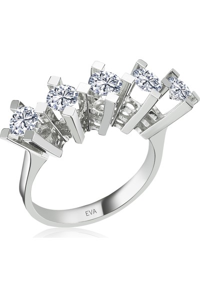 Eva Pırlanta Beştaş Yüzük 1,00 Karat H Renk 999255