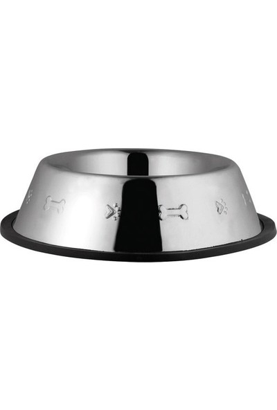 Oripet Desenli Çelik Kaydırmaz Köpek Mama Su Kabı 32 Oz 1 lt