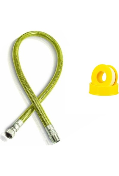 Arçe 125 cm Ocak Gaz Flex Hortumu Doğalgaz Teflonu Arçe 125 cm Ocak Gaz Flex Hortumu Doğalgaz Teflonu