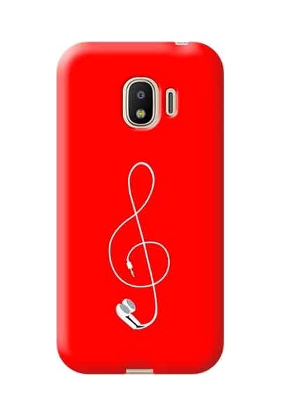 Kılıf Madeni Samsung Galaxy J2 Core Solo Anahtari Kırmızı Koleksiyon Telefon Kılıf Y-Krmklf110