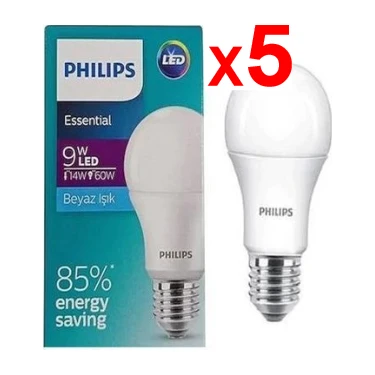 Philips 9 Watt LED Ampul E27 Beyaz