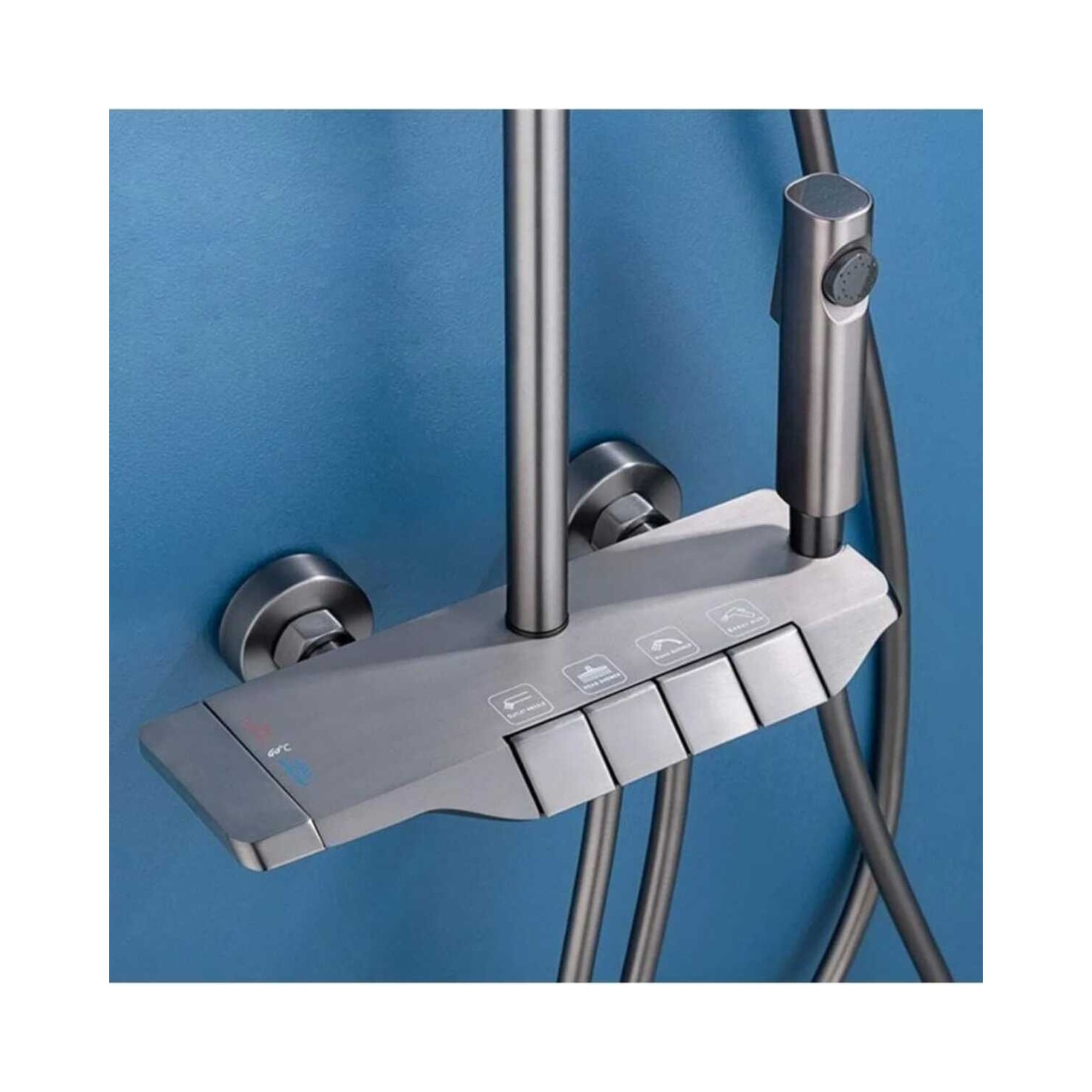 Fleko Gri Renk, Yeni Nesil Robot, Kare Tepe Duş Seti Piyano Fiyatı