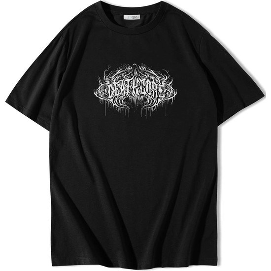 Brz Collection Unisex Oversize Deathcore Lettering T-Shirt Fiyatı