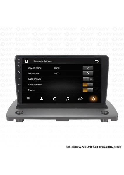 Myway Volvo S40 Android 12 Multimedya Carplay 4gb RAM+64GB Fiyatı