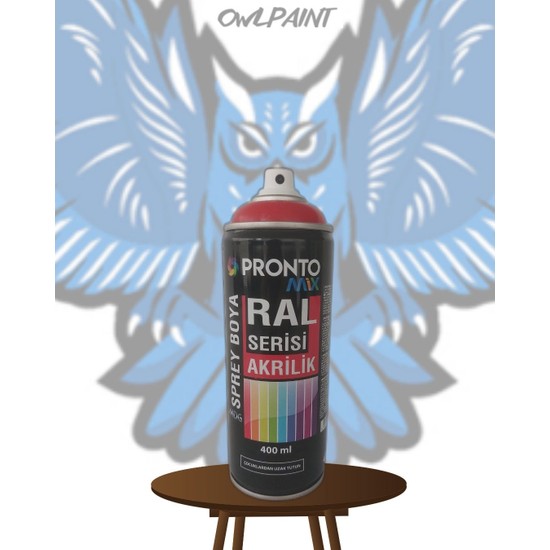 Pronto Mix Ral Serisi Akrilik Sprey Boya Trafik Kırmızı Renk Fiyatı